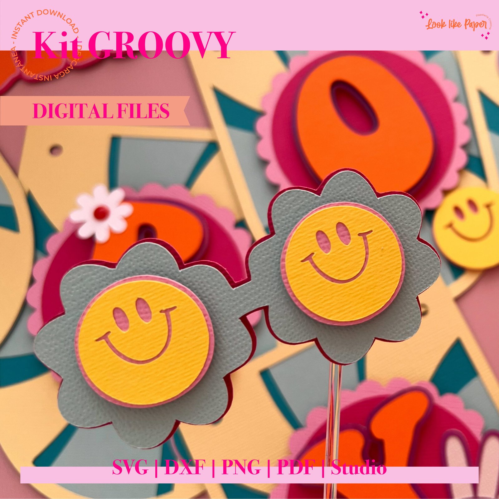 Kit digital GROOVY - Look Like Paper